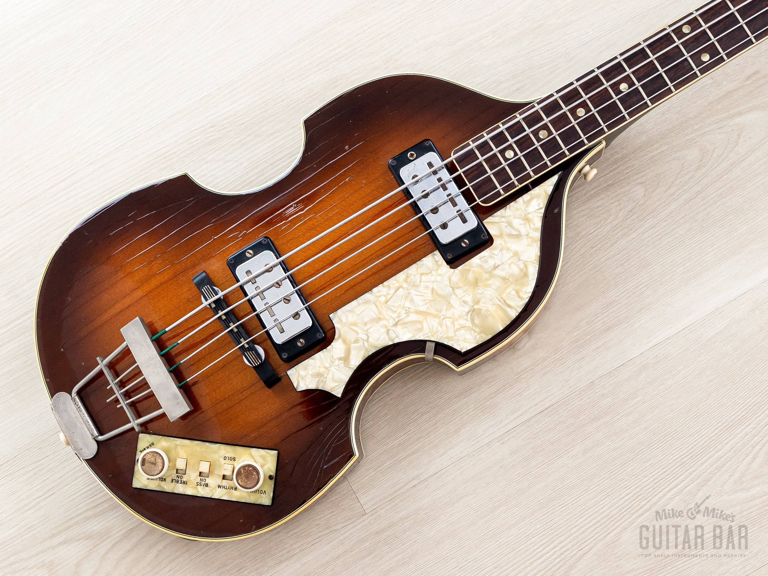 1965 Hofner 500/1 Violin Bass Vintage Beatle Bass w/ Staple Pickups
