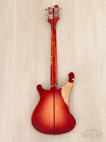 1974 Rickenbacker 4001 Vintage Neck Through Bass Fireglo, Lollar Horse ...