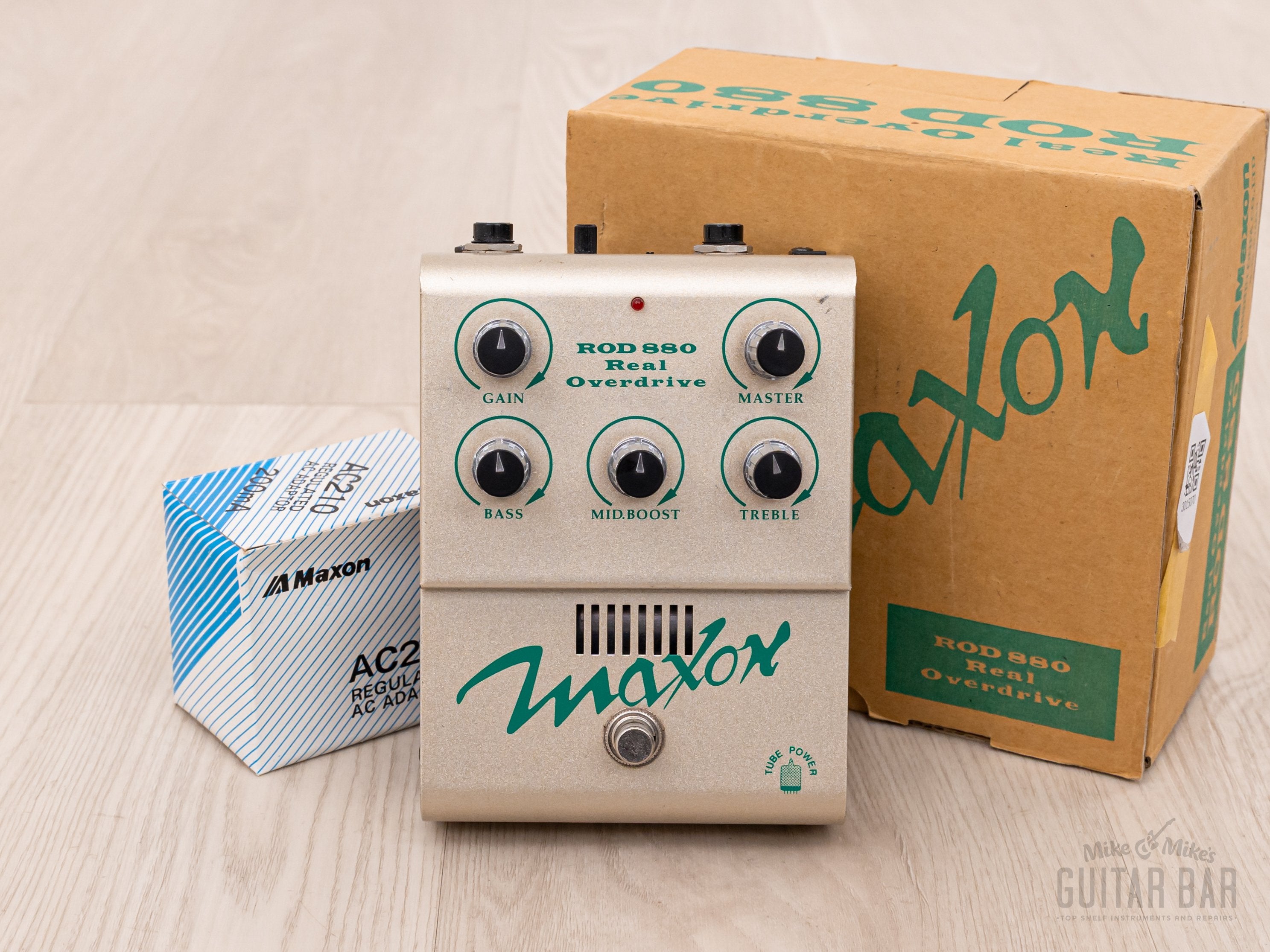 1996 Maxon ROD-880 Overdrive Effects Pedal w/ Box & Power Supply, Iban