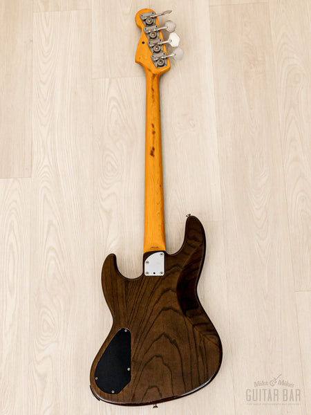 1990 Fender Pro Feel Jazz Bass JBR-800 Walnut w/ Pure Vintage '66 Pick ...