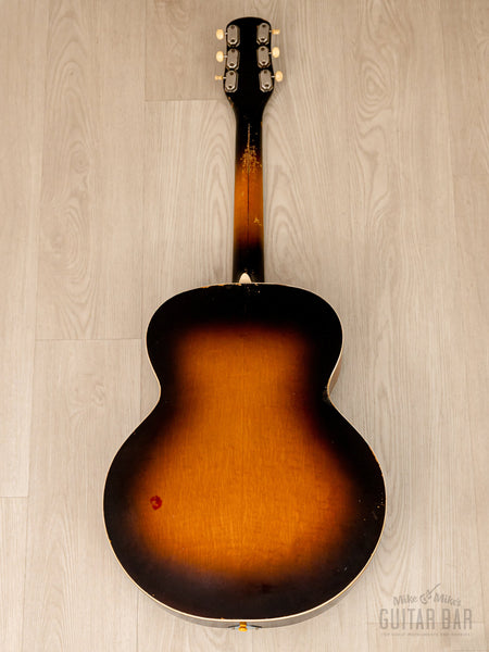 1940s Gretsch Synchromatic 100 Vintage Archtop Acoustic Guitar Sunburs ...