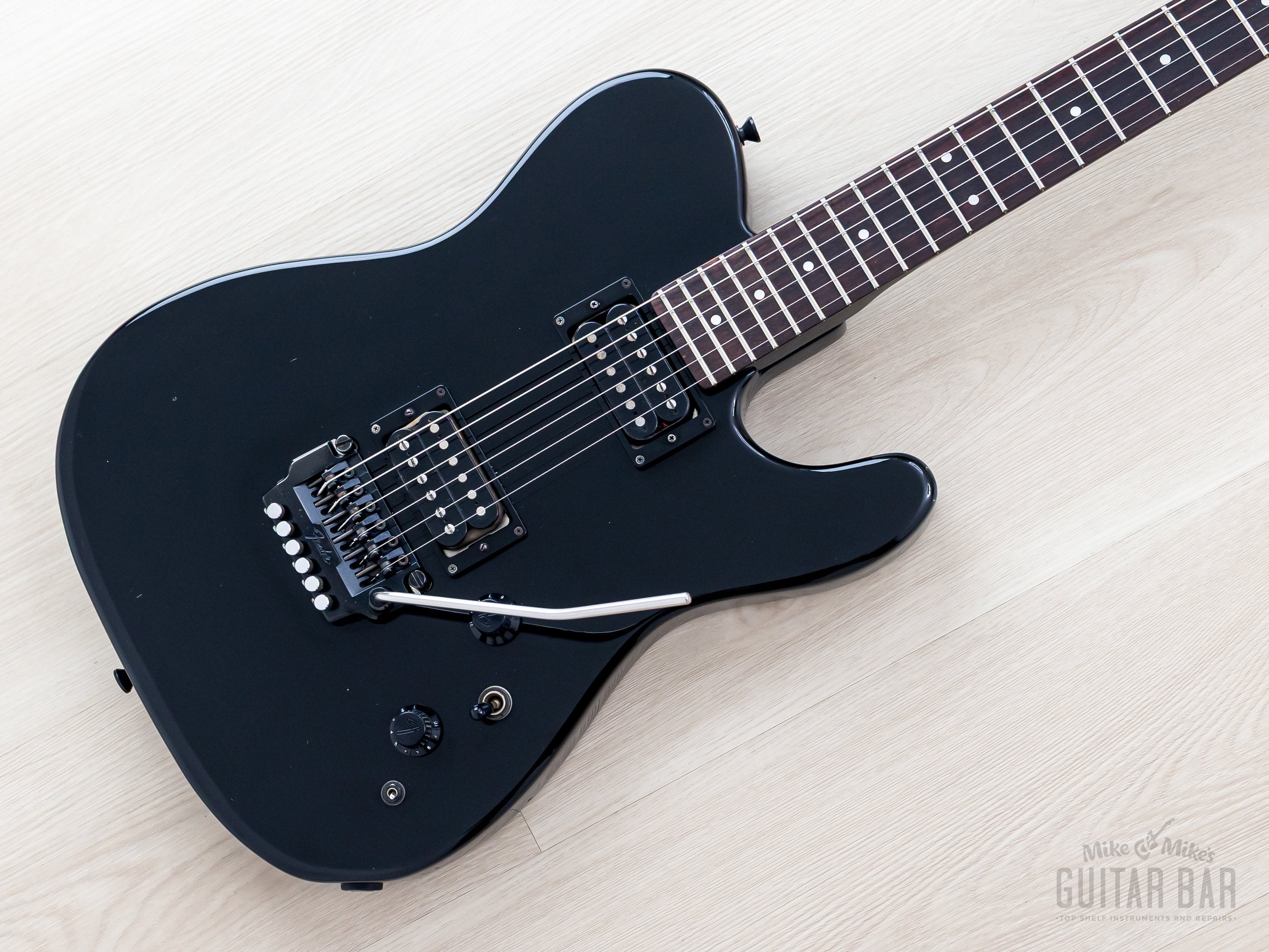 1986 Fender Boxer Series Telecaster TL555 HH Vintage Guitar Black w/ L