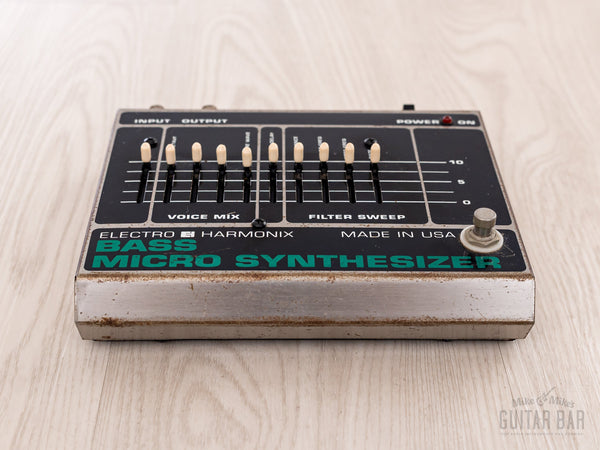 2000 Electro Harmonix Bass Micro Synthesizer Effects Pedal w/ Crate, A ...