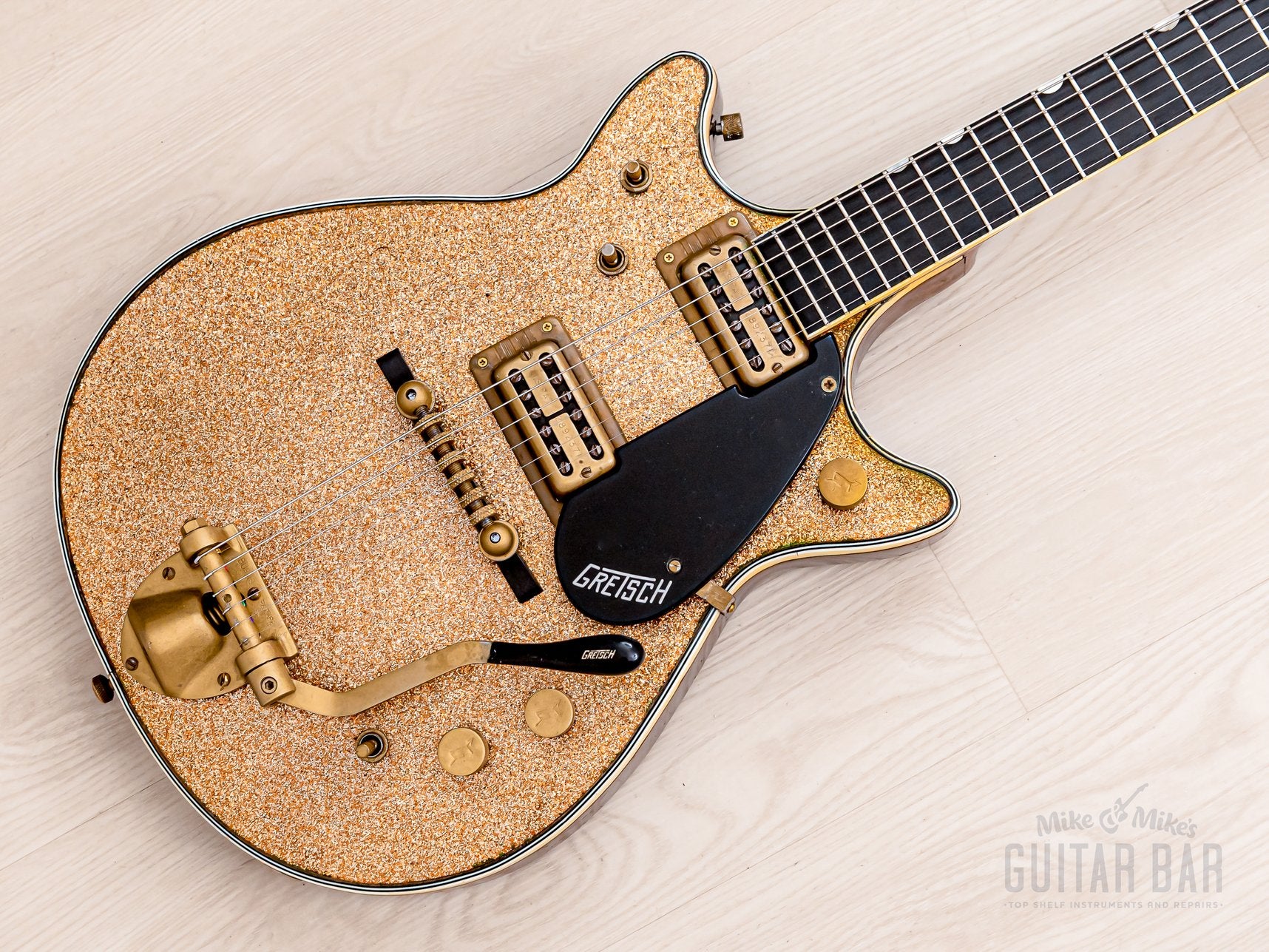 1962 Gretsch Champagne Sparkle Jet Double Cutaway 6129T w/ Burns Vibra