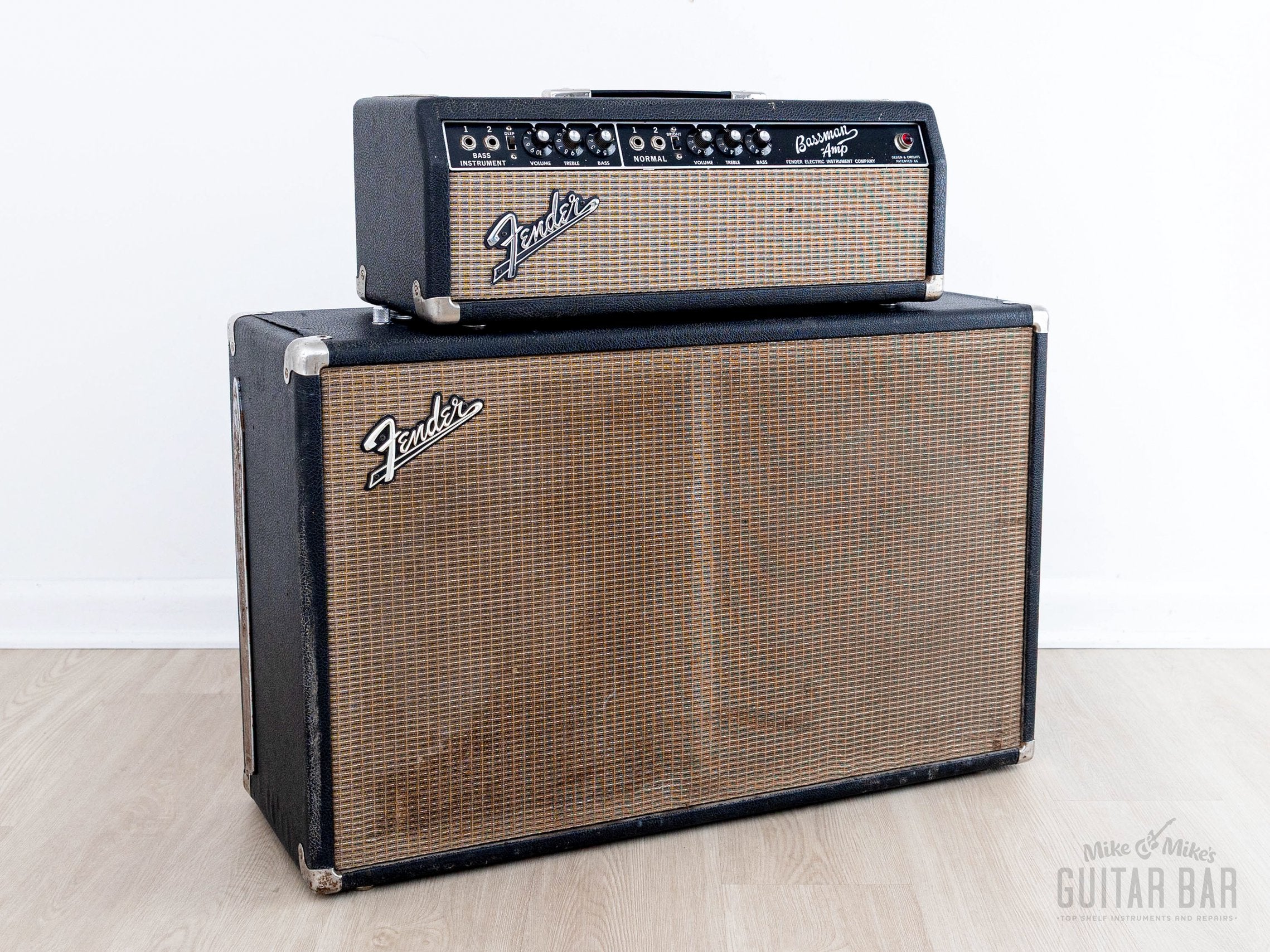 1965 Fender Bassman Black Panel AA165 Pre-CBS Vintage Tube Amp Head