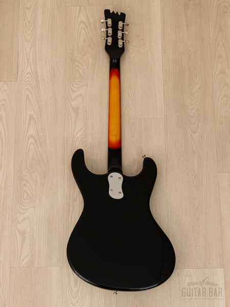 2011 Mosrite USA Ventures Model V-64 Type II 1964 Vintage Reissue Blac ...