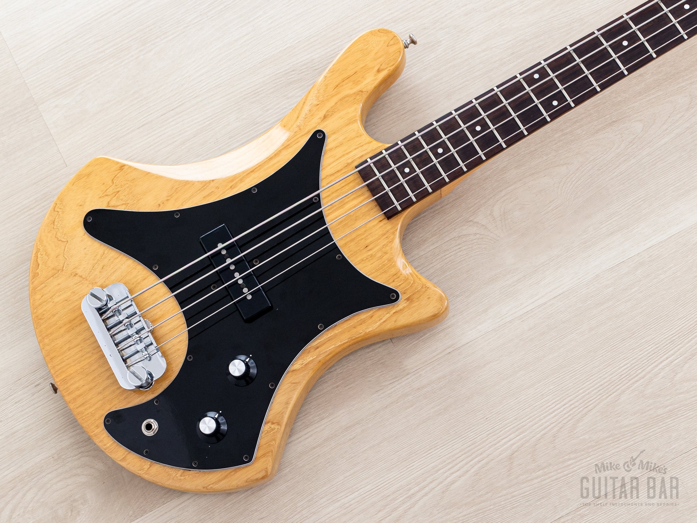 1978 Guild B-301-A Vintage Bass Natural Ash, 100% Original & Near-Mint